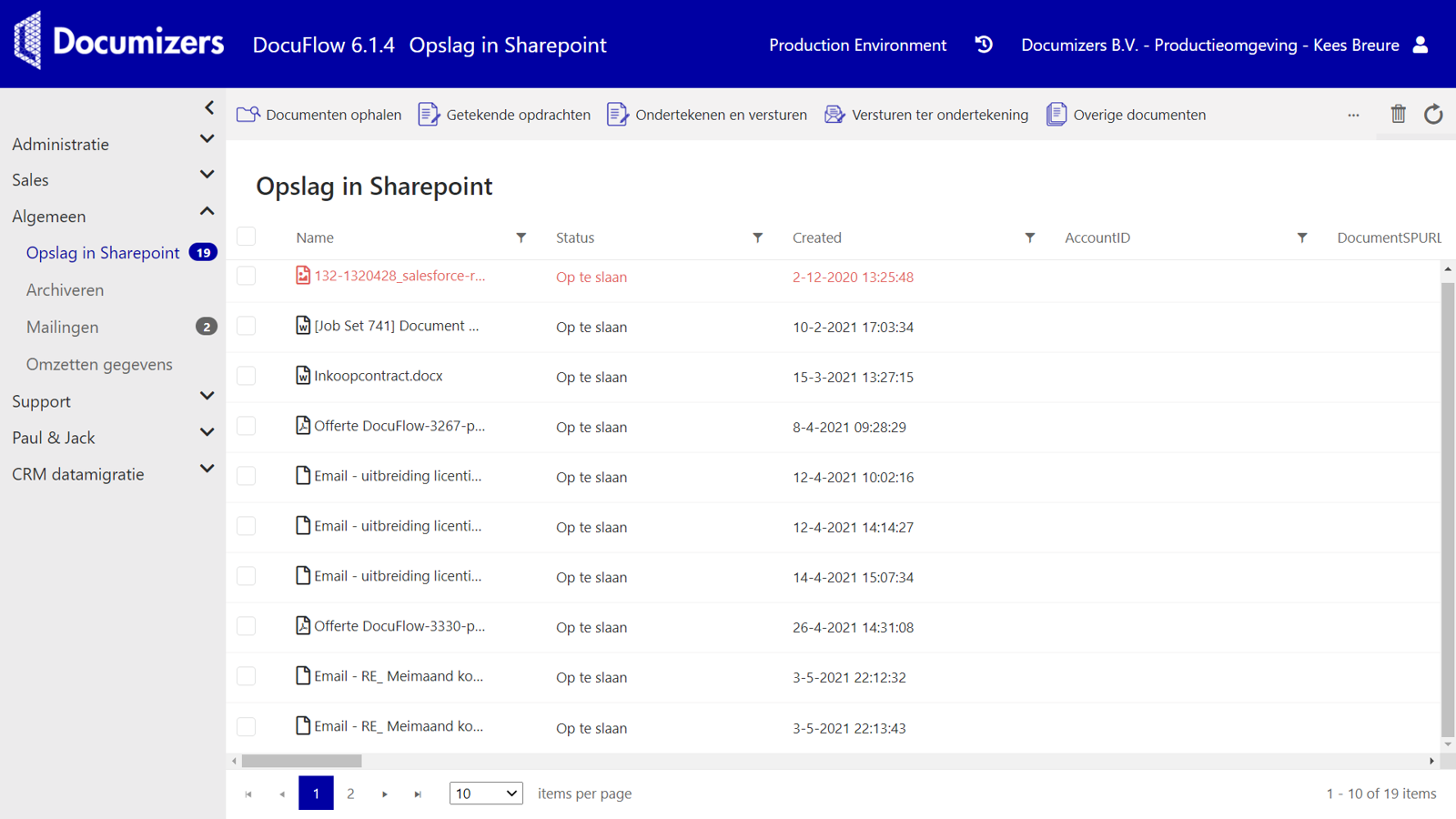 Aan de slag met DocuFlow 6 Web