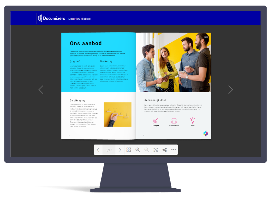 Make a dazzling impression with DocuFlow Flipbook